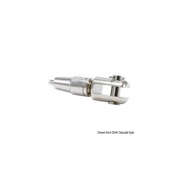 Marine Grade 12mm Fork Terminal - Corrosion Resistant Stainless Steel