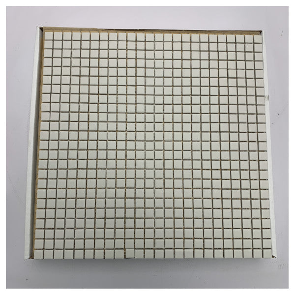 Cesi Fullbody Ceramic Mosaic Tiles Sodium White - Durable Marine-Grade