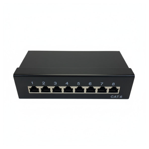 Goobay 96105 CAT 6 Patch Panel - Mini/Office - 8 Port