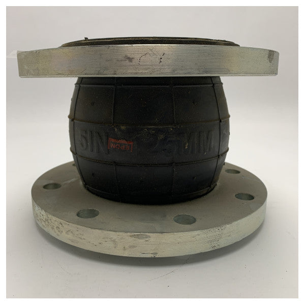 EPDM Rubber Compensator Flanged Coupling DN125 PN10 for Marine and Ind